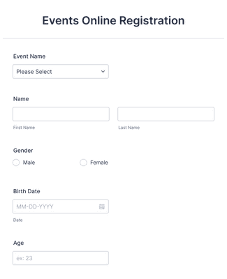 Online Registration Form Template | Jotform