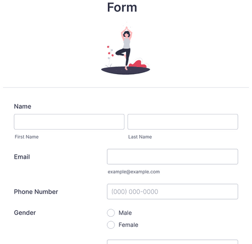 Online Yoga Class Registration Form Template | Jotform