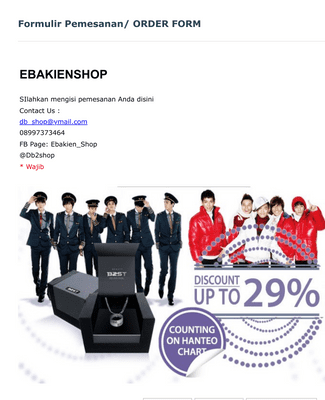 Ordering Form Template | Jotform