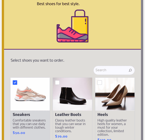 Shoes Order Form Template | Jotform