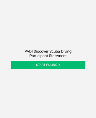 PADI Discover Scuba Diving Participant Statement Form Template | Jotform