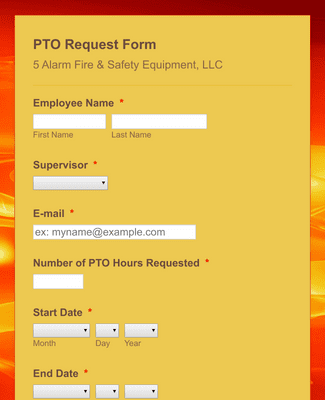 Ambulance Call Request Form Template | Jotform