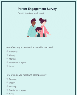 Parent Engagement Survey Form Template | Jotform