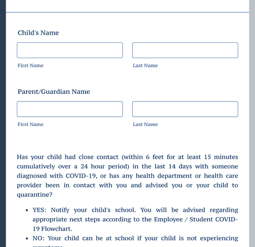 Parent Guardian Attestation Form Template | Jotform