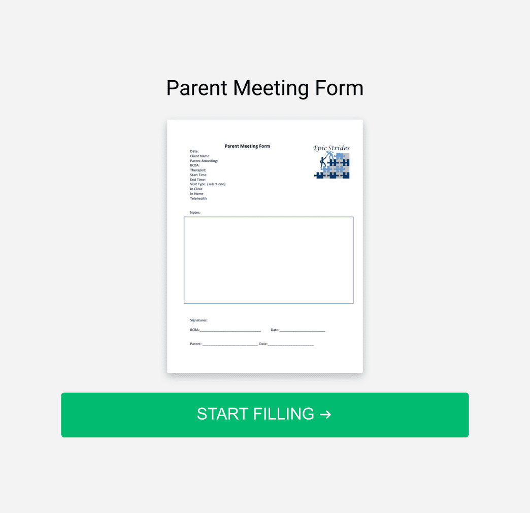 Parent Meeting Form Template | Jotform