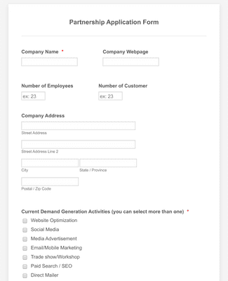 Online Pop-Up Shop Application Form Template | JotForm