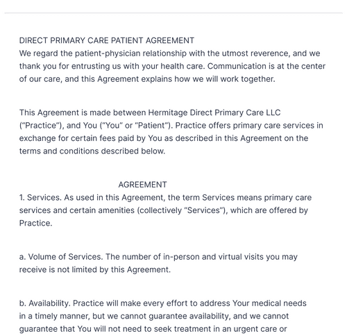 Patient Agreement Form Template | Jotform