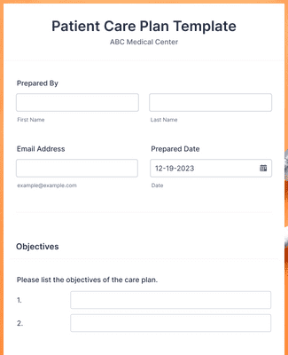 Patient Care Plan Template Form Template | Jotform