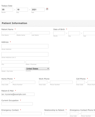 MRI Screening Form Template | JotForm