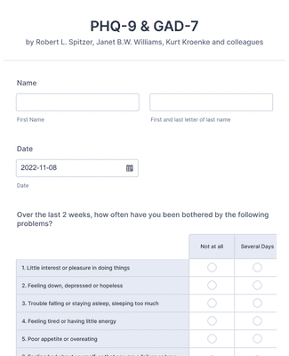 Patient Health Questionnaire and Generalized Anxiety Disorder ...