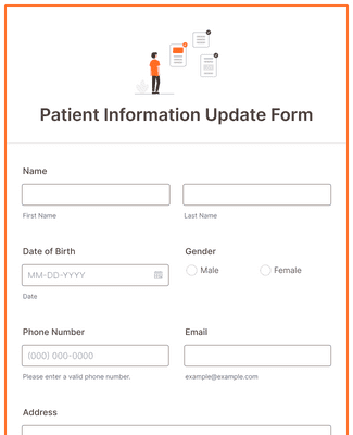 Patient Information Update Form Template | Jotform