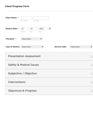 Patient Progress Form Template | Jotform