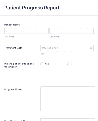 Patient Progress Notes Form Template | Jotform