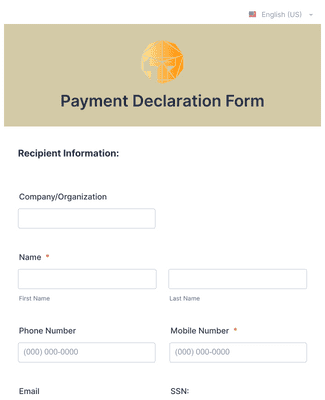 Payment Declaration Form Template | JotForm