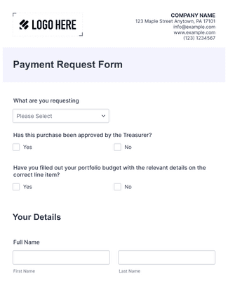 Payment Request Form Template | Jotform