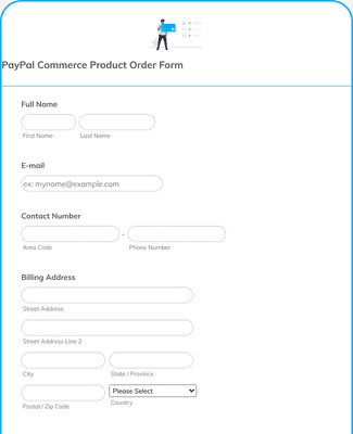 PayPal Business Product Order Form Template | Jotform