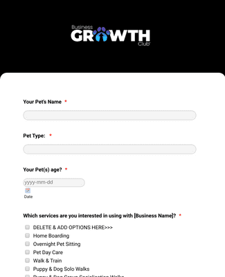 TEMPLATE TREASURY: Client Registration Form Template | Jotform