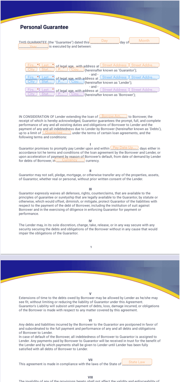 Offset Agreement Template