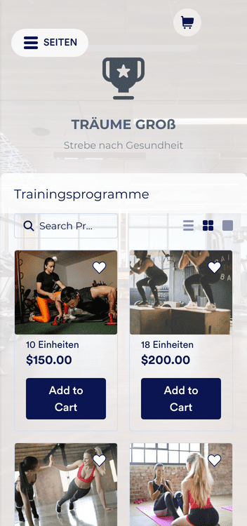 Personal Trainer App Vorlage | Jotform