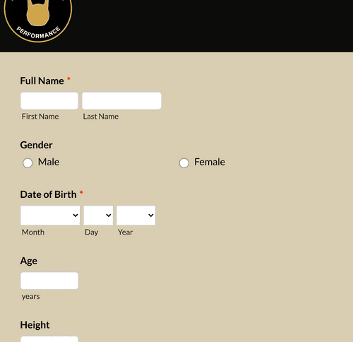 Personal Training Consultation Form Template | Jotform