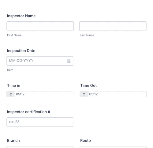 Pest Inspection Form Template | Jotform