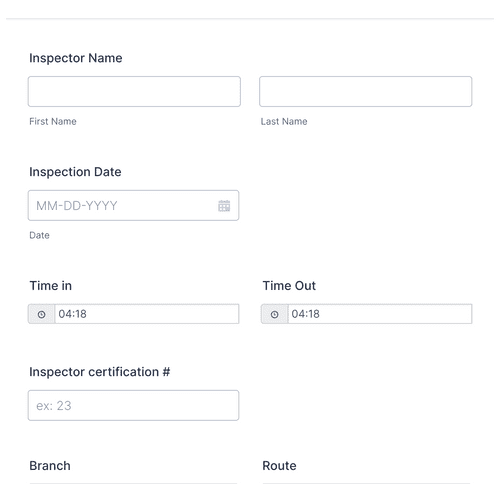 Pest Inspection Form Template | Jotform