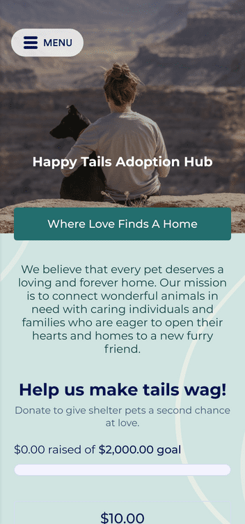 Pet Adoption App Template | Jotform