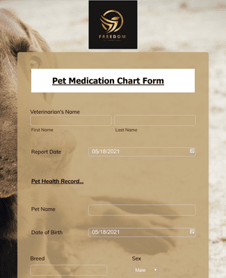 Pet Prescription Form Template | JotForm