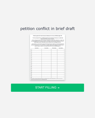petition conflict in brief draft Form Template | Jotform