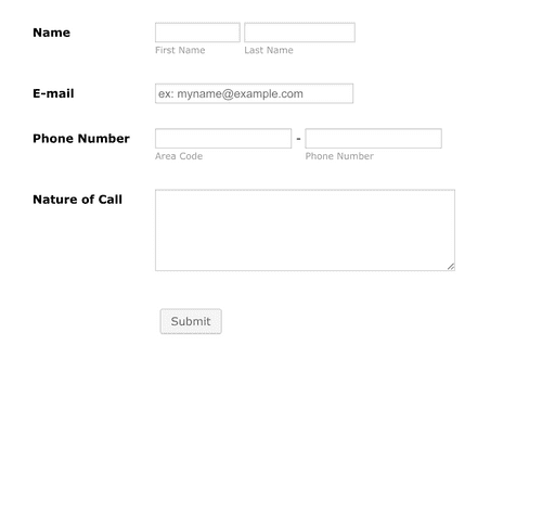 Phone Call Request Form Template | Jotform