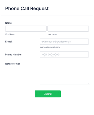 Phone Call Request Form Template | Jotform