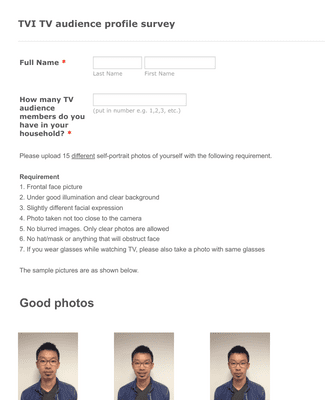 Photo upload template Form Template | Jotform
