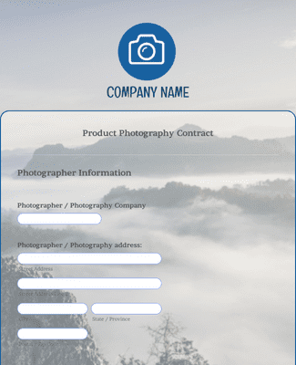 Photography Booking Form Template | Jotform