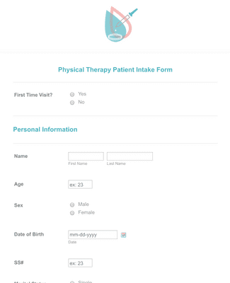 Physical Therapy Intake Form Template | JotForm