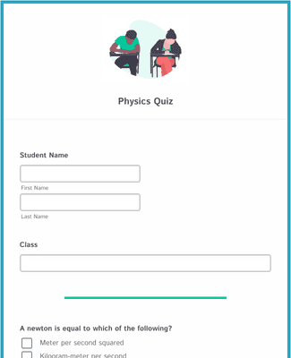 Physics Quiz Form Template | Jotform