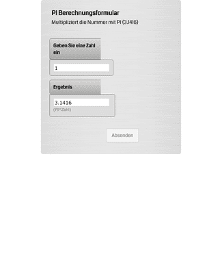 PI (π) Berechnungsformular Formularvorlage | Jotform