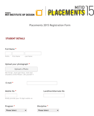 Placement Registration Form Template | Jotform