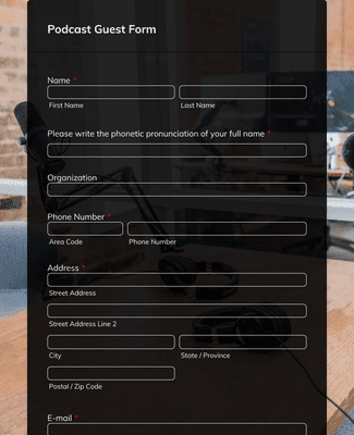 Guest Blogger Application Form Template | Jotform