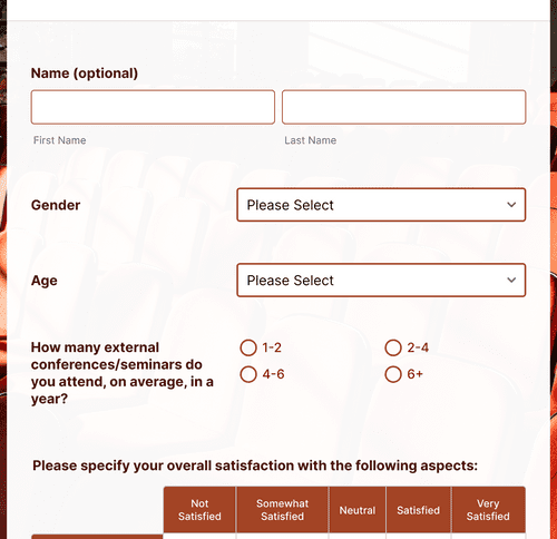 Post Conference Survey Form Template | Jotform