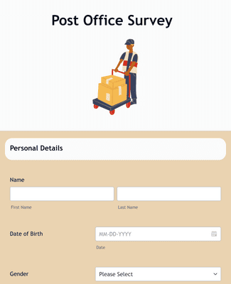 Post Office Survey Form Template | Jotform