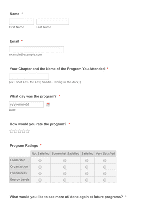 Webinar Feedback Form Template | JotForm