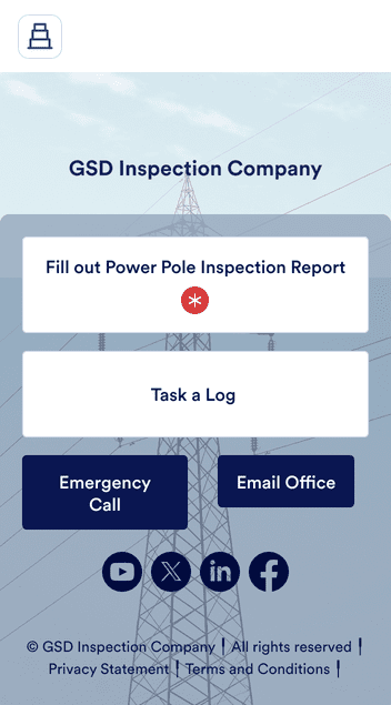 Power Pole Inspection App Template | Jotform