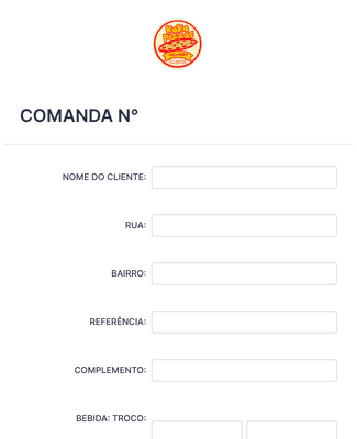 PREENCHA COM SEUS DADOS Modelo de Formulário | Jotform