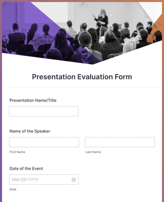 Presentation Evaluation Form Template | Jotform