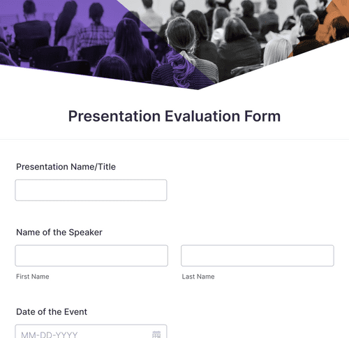 Presentation Evaluation Form Template | Jotform