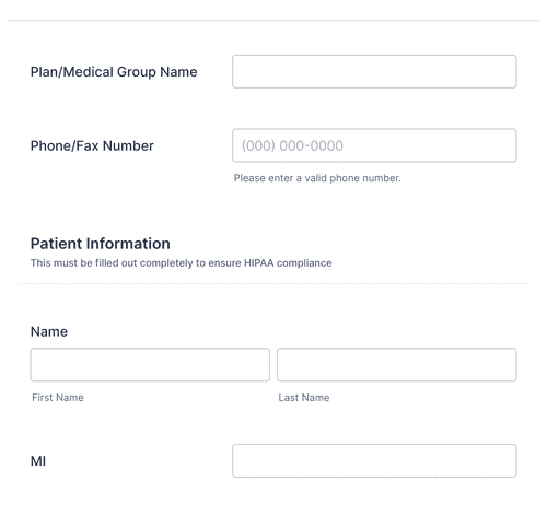 Prior Authorization Form Template | Jotform