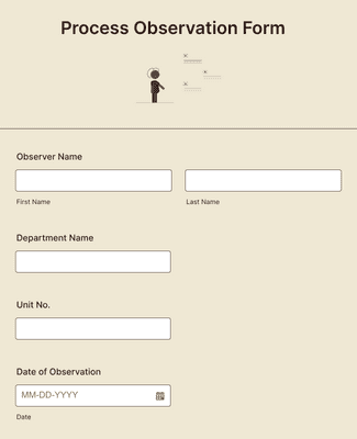 Process Observation Form Template | Jotform
