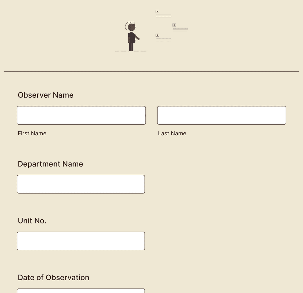 Process Observation Form Template | Jotform