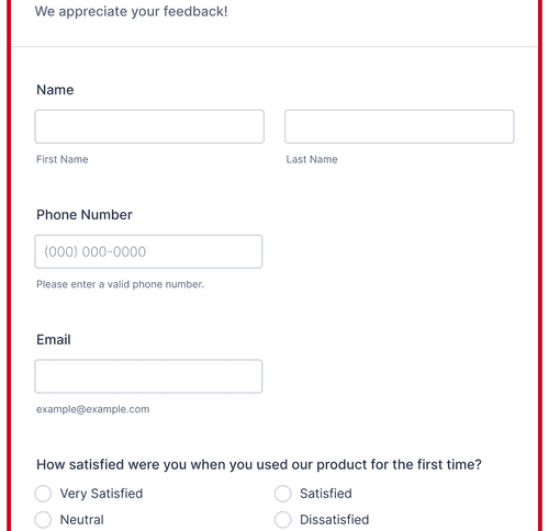 Product Feedback Form Template | Jotform