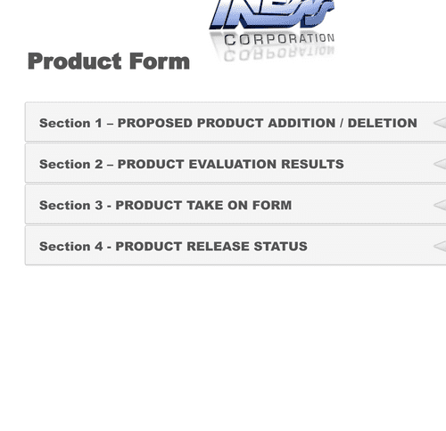 Product Master Form Template | Jotform